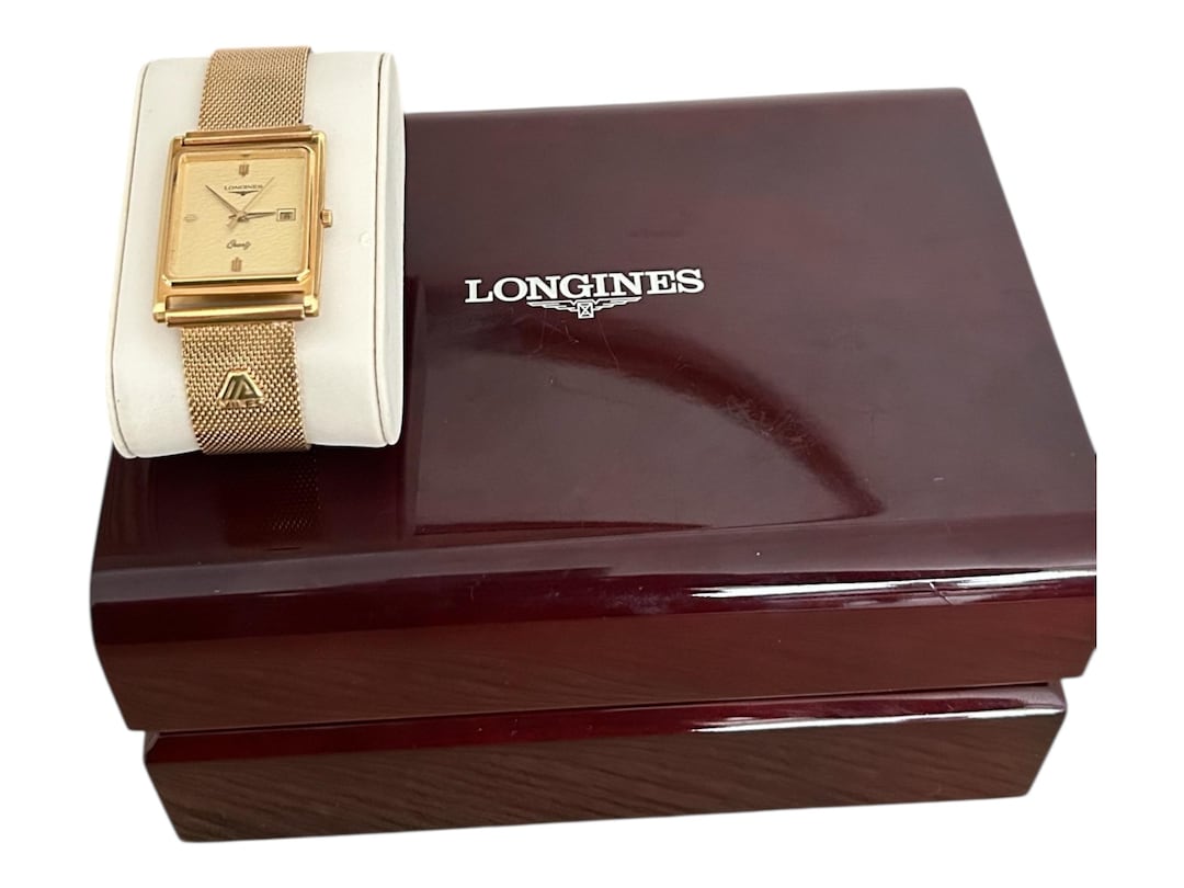 ULTRA RARE Vintage Longines Wittnauer St. Moritz, Tank, Quartz Cal. 152 ...