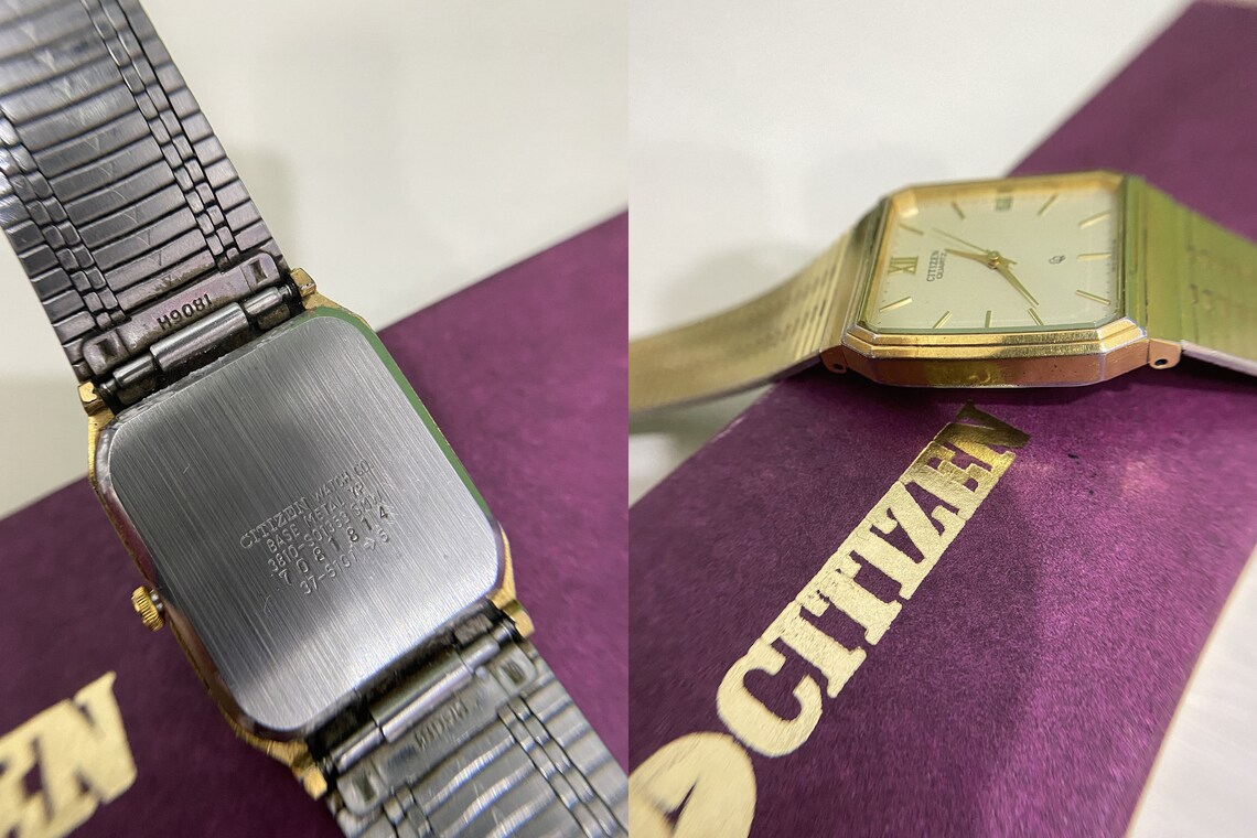 Vintage Citizen 3810-S01353 Men's Wrist Watch/ Gold Color/ - Etsy