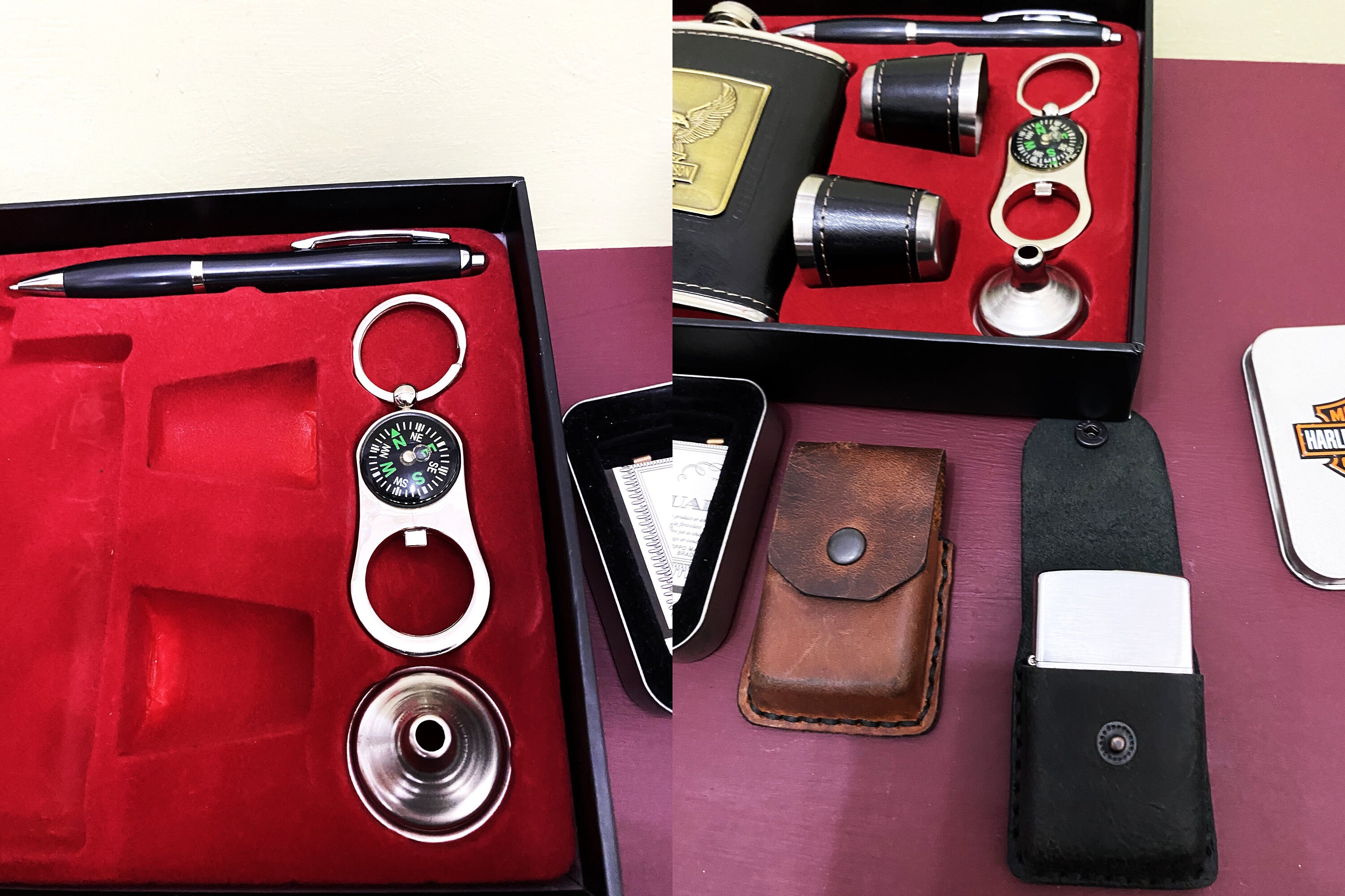 Harley Davidson Steel Leather Covered Zippo Original Lighter/zippo MFG ...