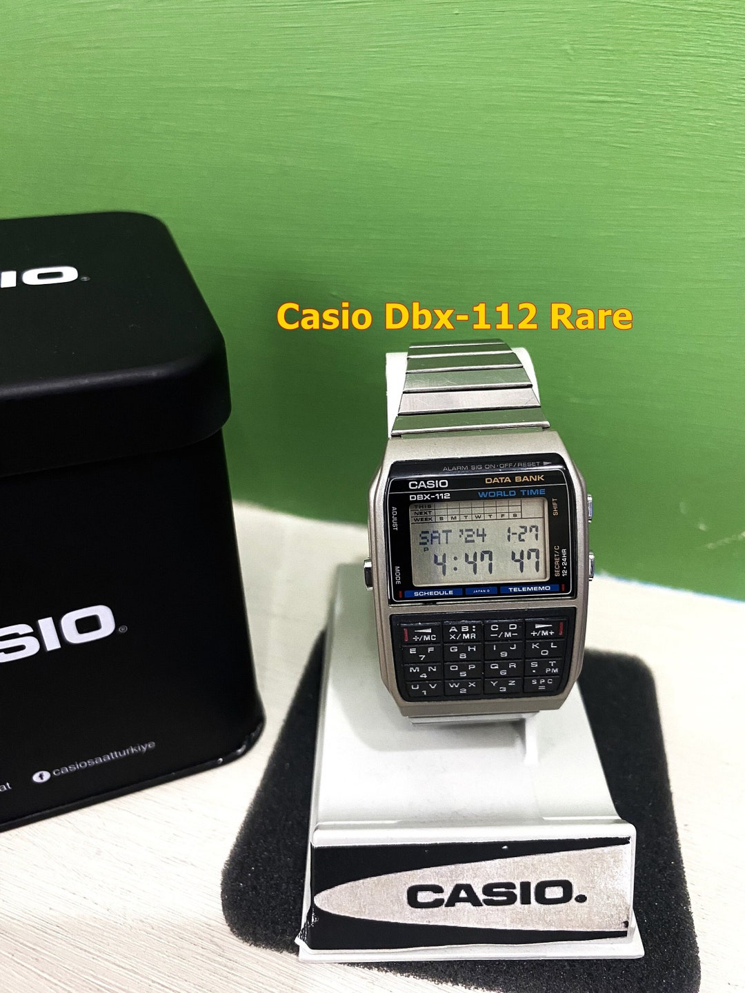 CASIO Vintage Data Bank DBX-112 Retro Watch /very Good Condition ...