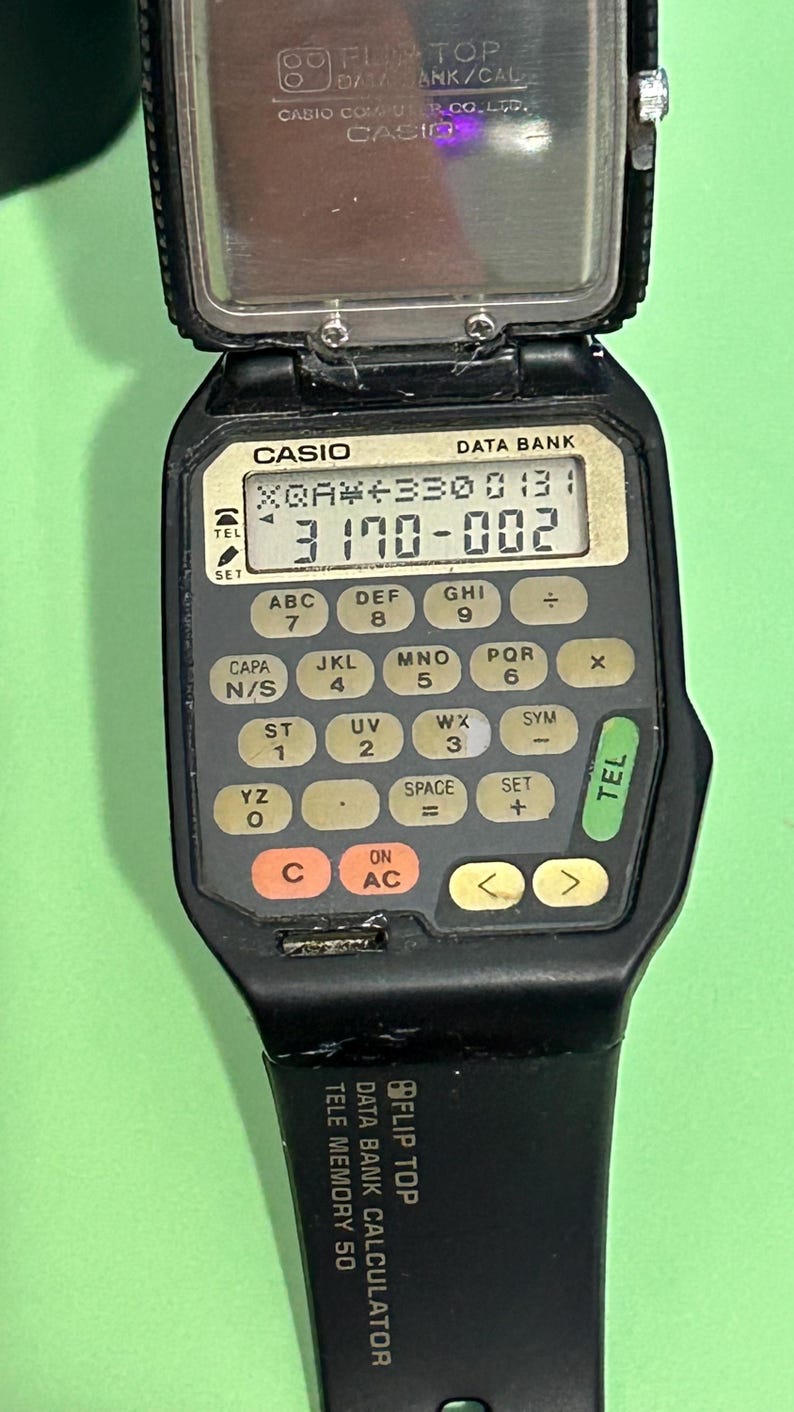 Casio Flip Top FTP-30 White Dial Watch / Mod: 761 /very Good Condition ...