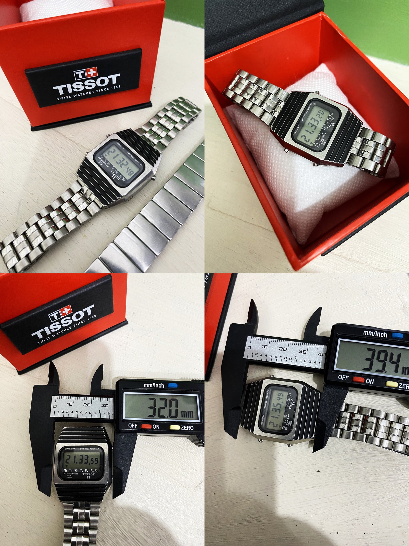 Very RARE Tissot F1 LCD Formula Watch 97010 Digital / Very Good ...