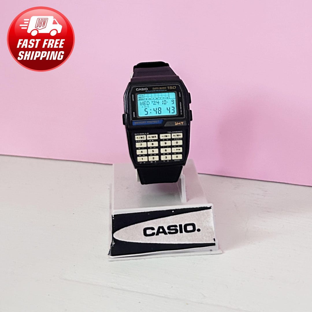 Vintage Casio Dbc-150 Data Bank 150 Phosphorous Keyboard / Module 1477 ...