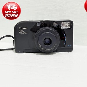 Vintage Canon Prima Zoom Mini/ Caption Compact Point And/ Shoot 35mm ...