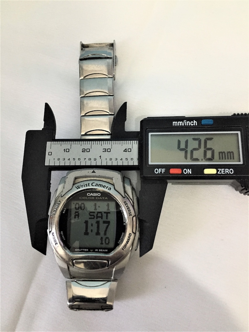 Rare Casio WQV-3 Wrist Camera Watch Module 2411/ Orginal Stell Cord ...
