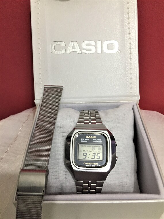 RARE Casio Casiotron S-14 X-1S/ Watch Mens Digital LC… - Gem