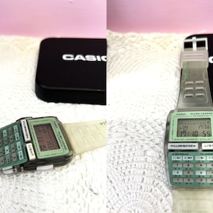 RARE Nos Casio Micro Cosmos Telememo 50 Dbc-63 Databank Memory Calculator Watch 1990s Vintage ...