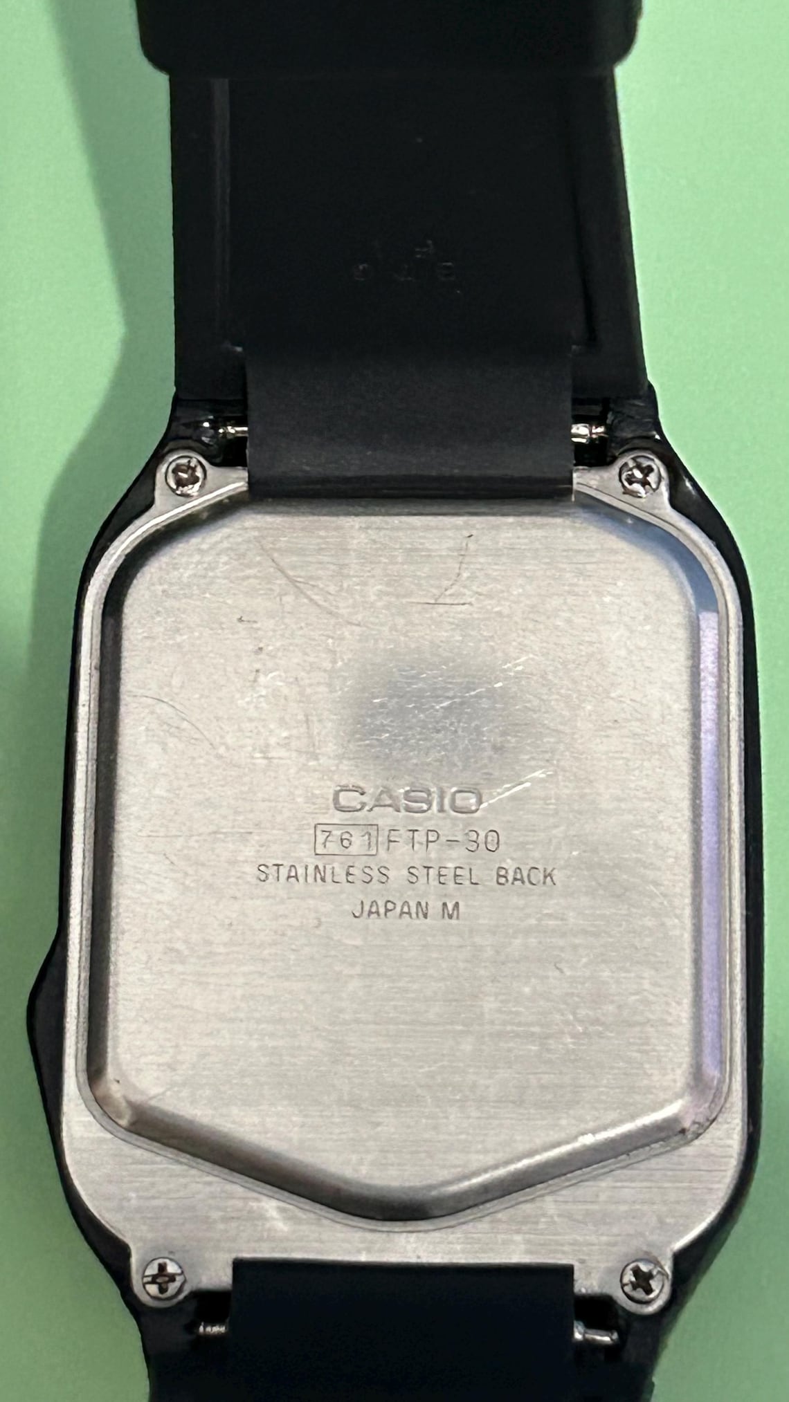 Casio Flip Top FTP-30 White Dial Watch / Mod: 761 /very Good Condition ...