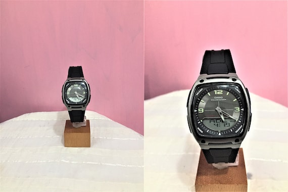 Casio Aw-81-1a1 10 YR Battery/ Data Bank Analog Digi… - Gem