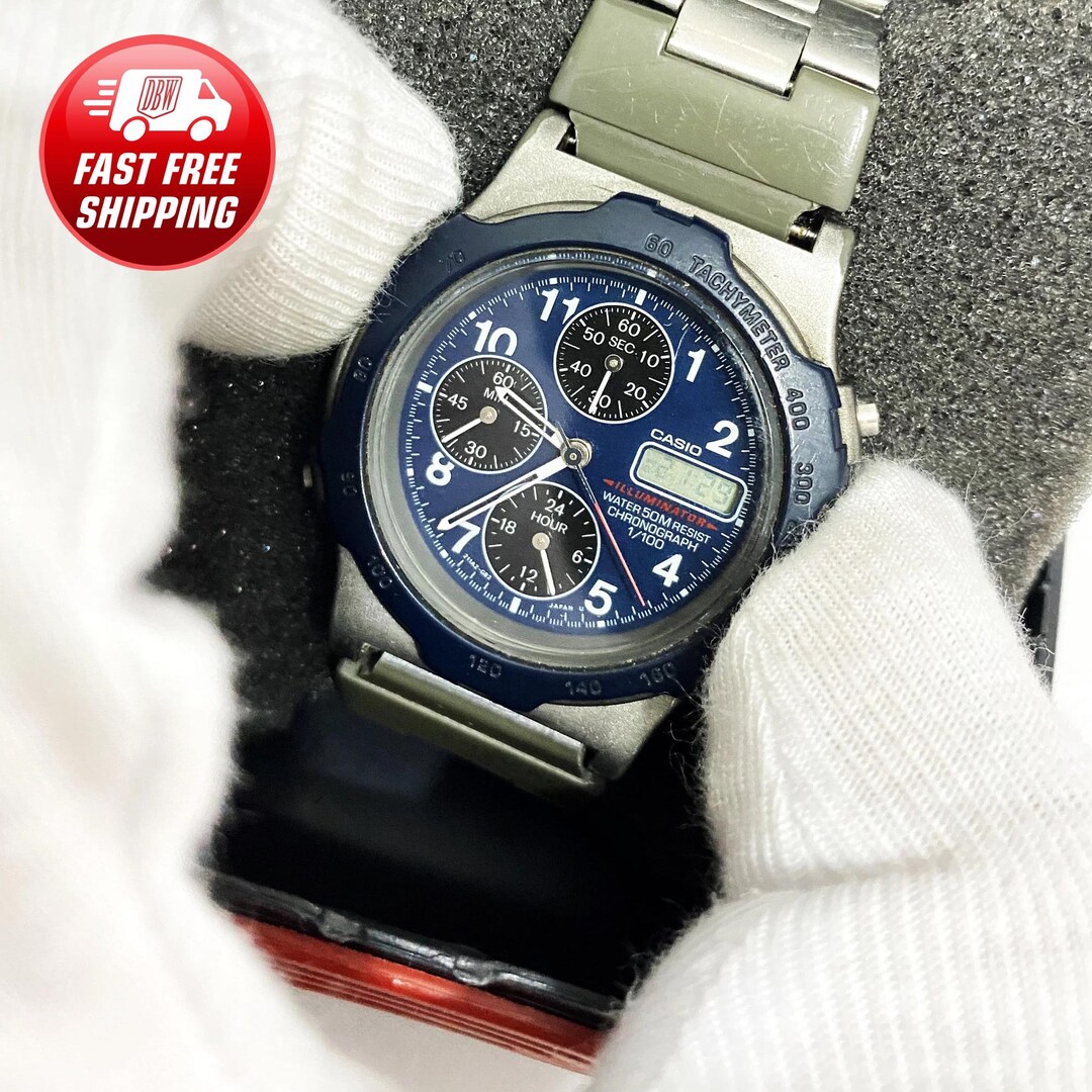 Vintage Casio MWA 10 / Illuminator Chronograph/ Mod: 1325/ Original ...