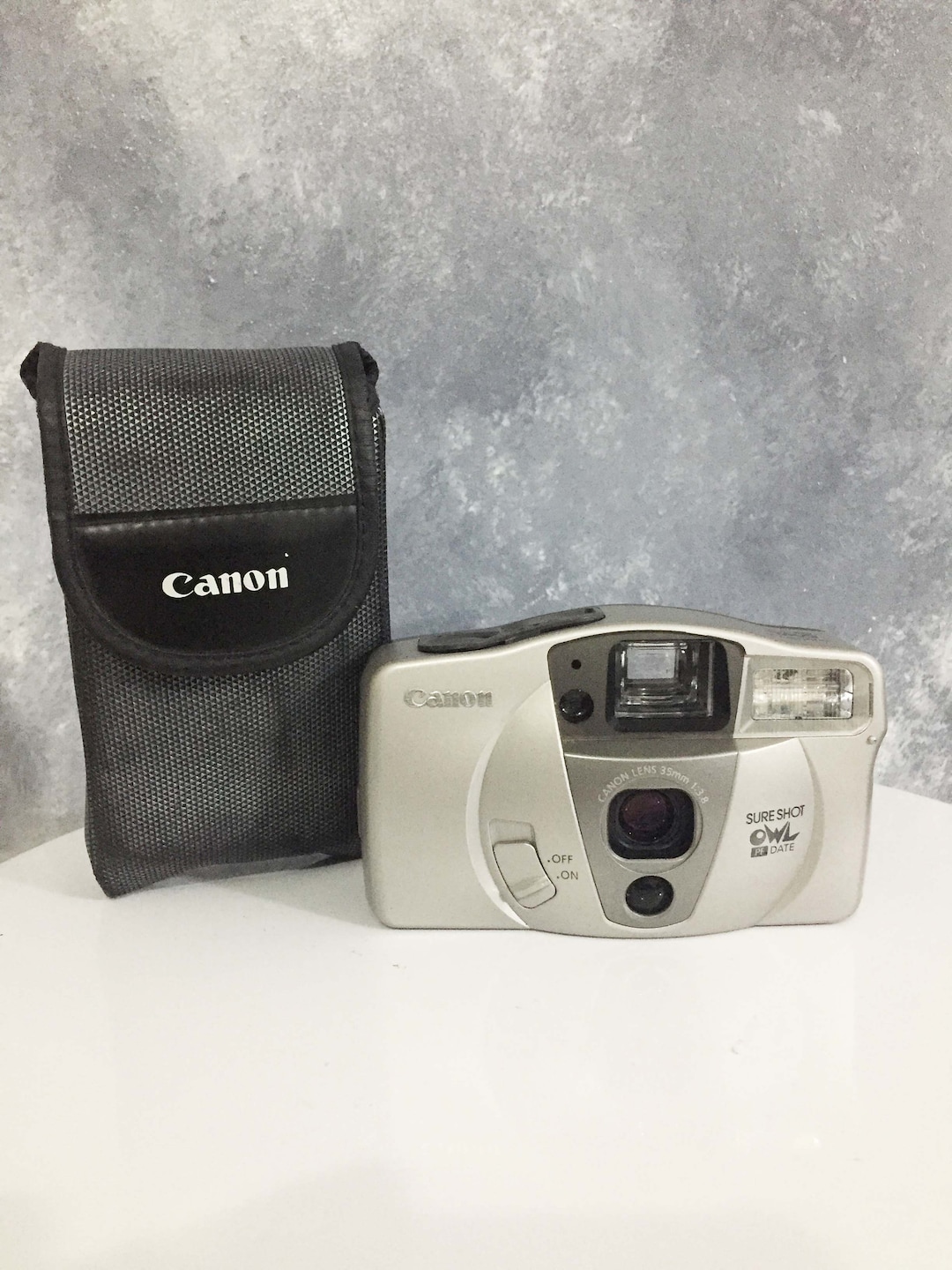 Canon Sure Shot Owl /35mm Film Camera /silver Color/ Working and Tested ...