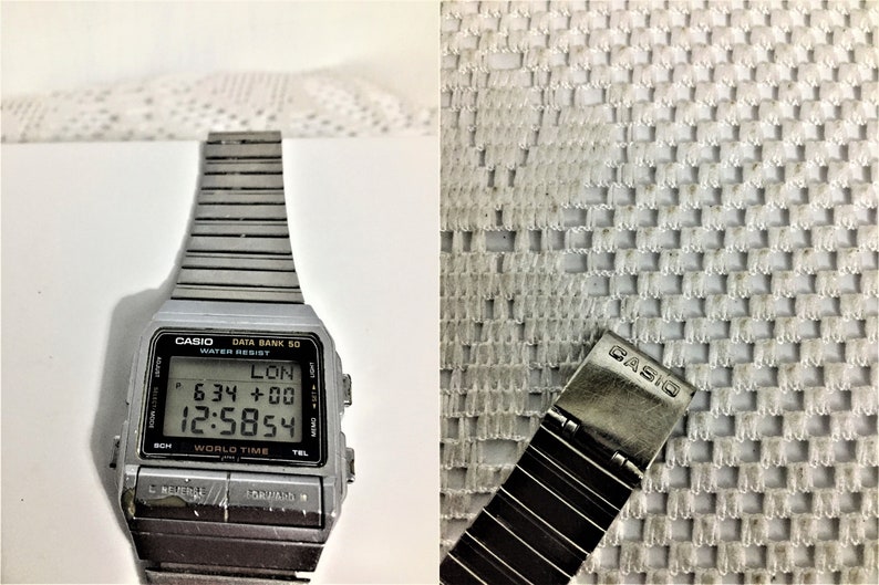 Db 520 Vintage Casio Data Bank Telememo 50 Watch Model 675 Etsy