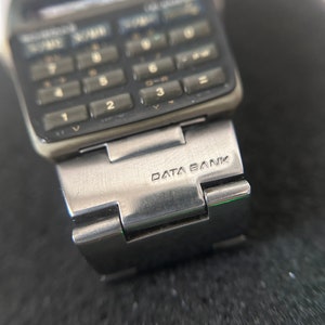 Ultra Rare Vintage Casio ABC-31 Data Bank Digital & Analog Black Dial ...