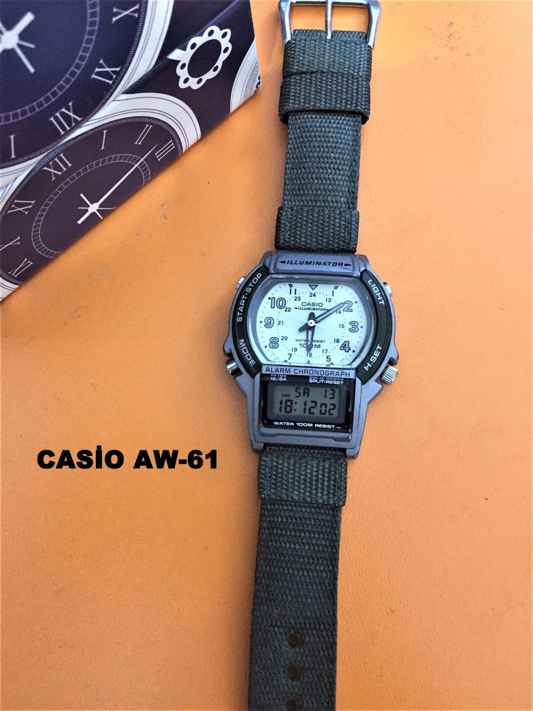 Wonderful Vintage Casio AW-61 1750 Watch Analog Digital / - Etsy