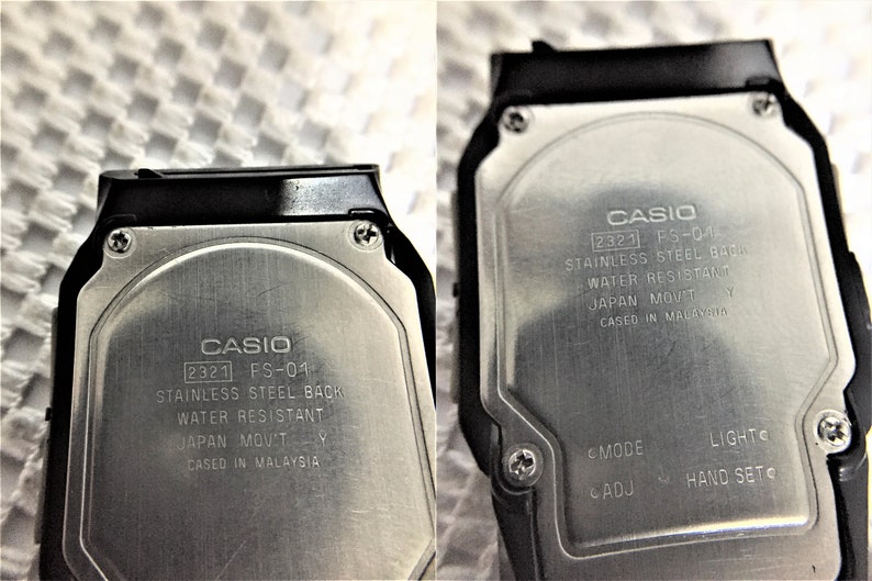 Retro Casio Dual Time FS-01 Watch/ Very RARE Collectibles / From Japon ...