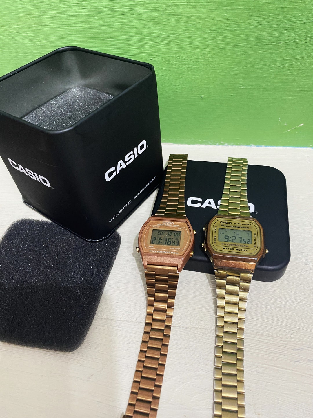 2 Pcs Vintage Casio Orginal B640W A168w Family Set/ Copper - Etsy