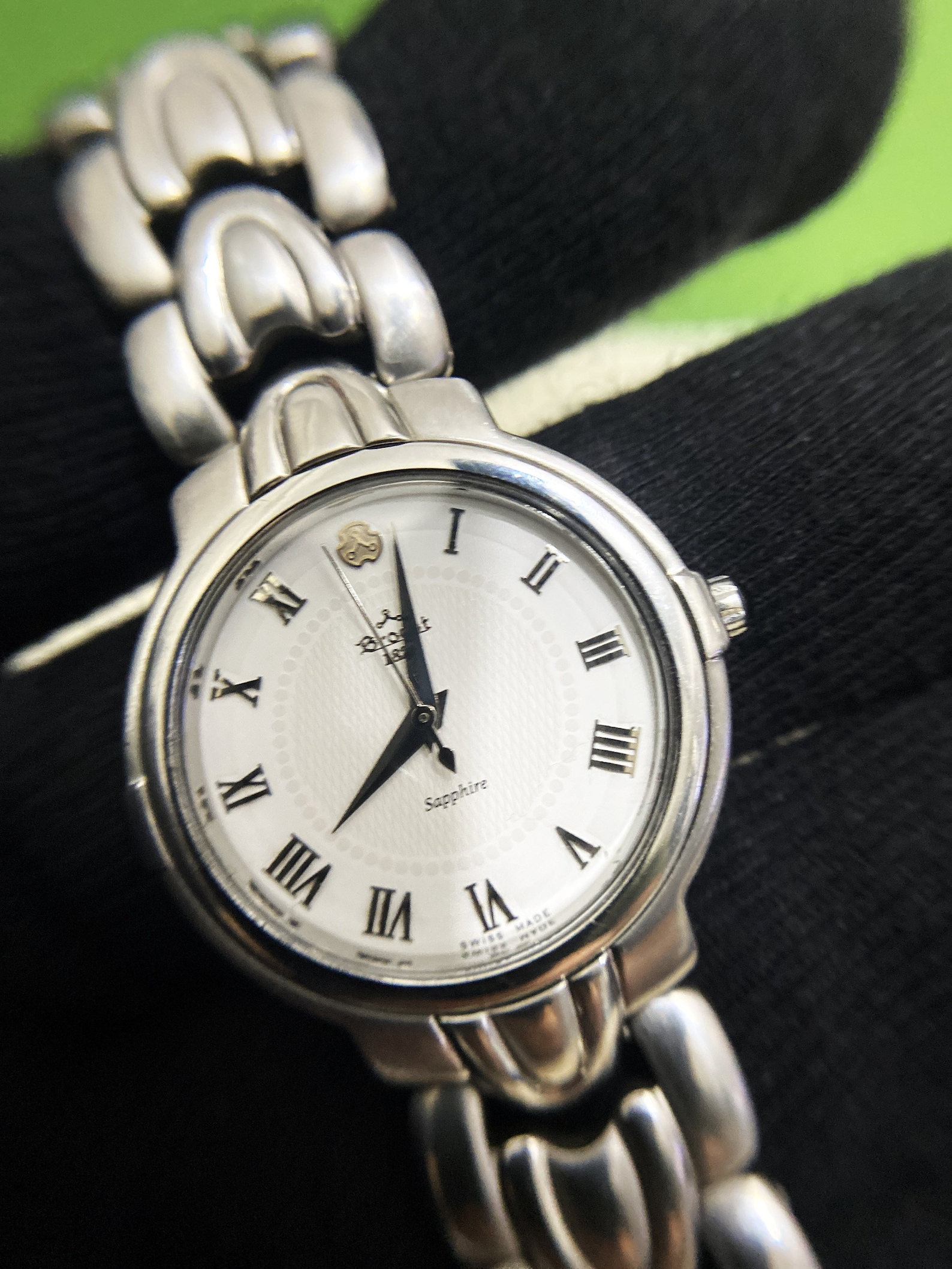 BROCOT Watch 1826 SAPPHIRE Swiss Mens Mint Slim QUARTZ / Very Good ...