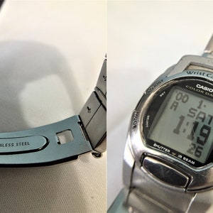 Rare Casio WQV-3 Wrist Camera Watch Module 2411/ Orginal Stell Cord ...