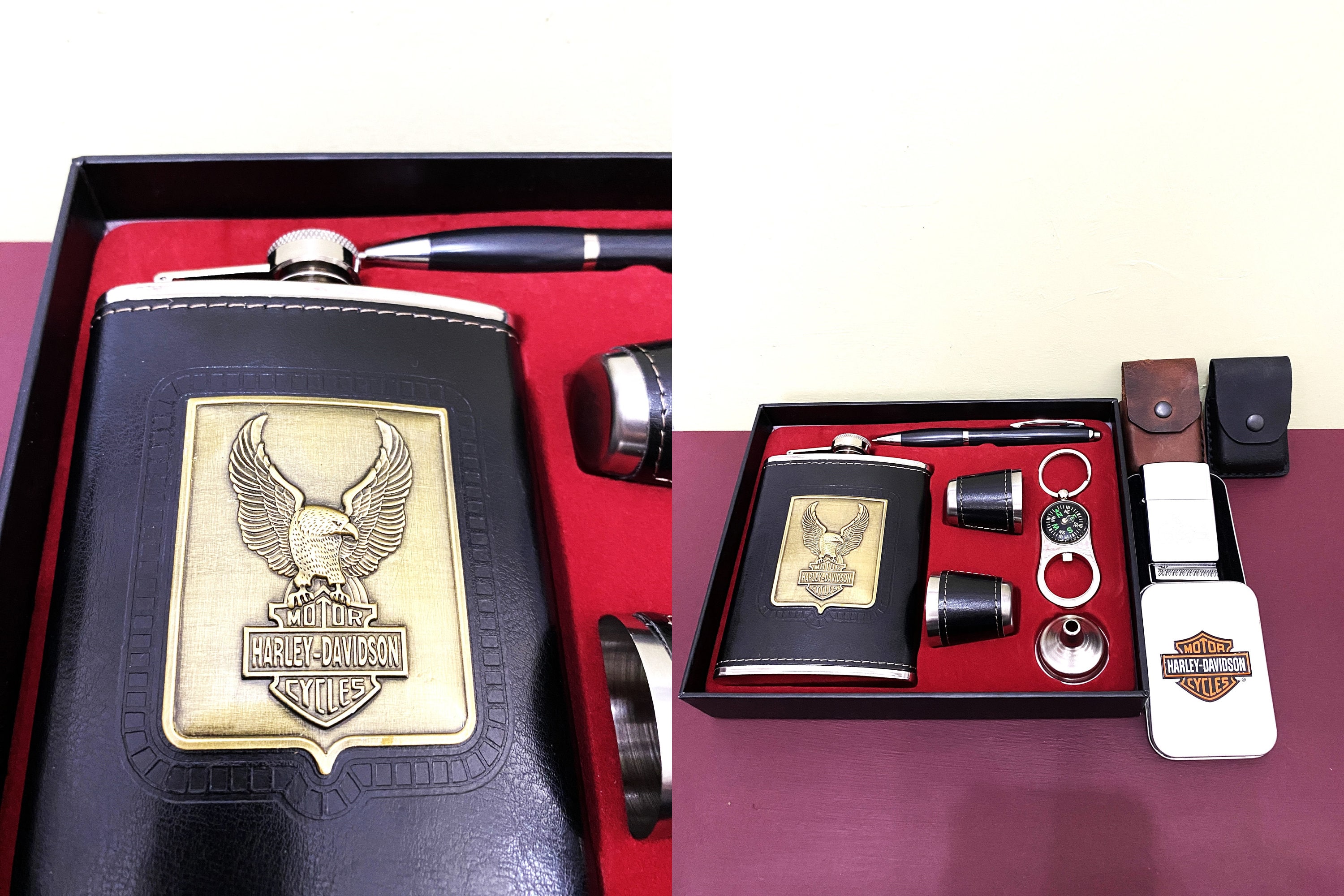 Harley Davidson Steel Leather Covered Zippo Original Lighter/zippo MFG ...