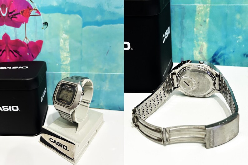 Casio Casiotron S-14/ Watch Mens Digital LCD World Time/ 1970s Digital ...