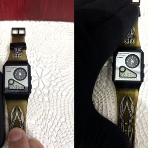 Vintage CASIO Filmwatch FS-03 (5858) Dual Time Quartz Watch and Digital ...