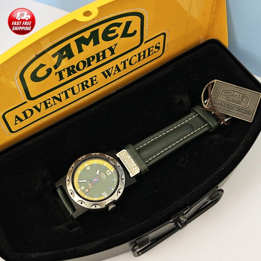 Unused CAMEL Trophy Watch, Swiss Made, Leather, Watch, Watch Strap ...