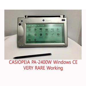 Vintage Casio Cassiopeia PA-2400W RARE Pda Pocket Computer on Windows CE/ Very Good Condition ...