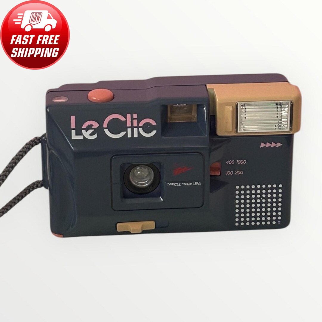 Vintage Le Clic Film Camera Flash Working Optique 38 Mm LENS Very Good ...