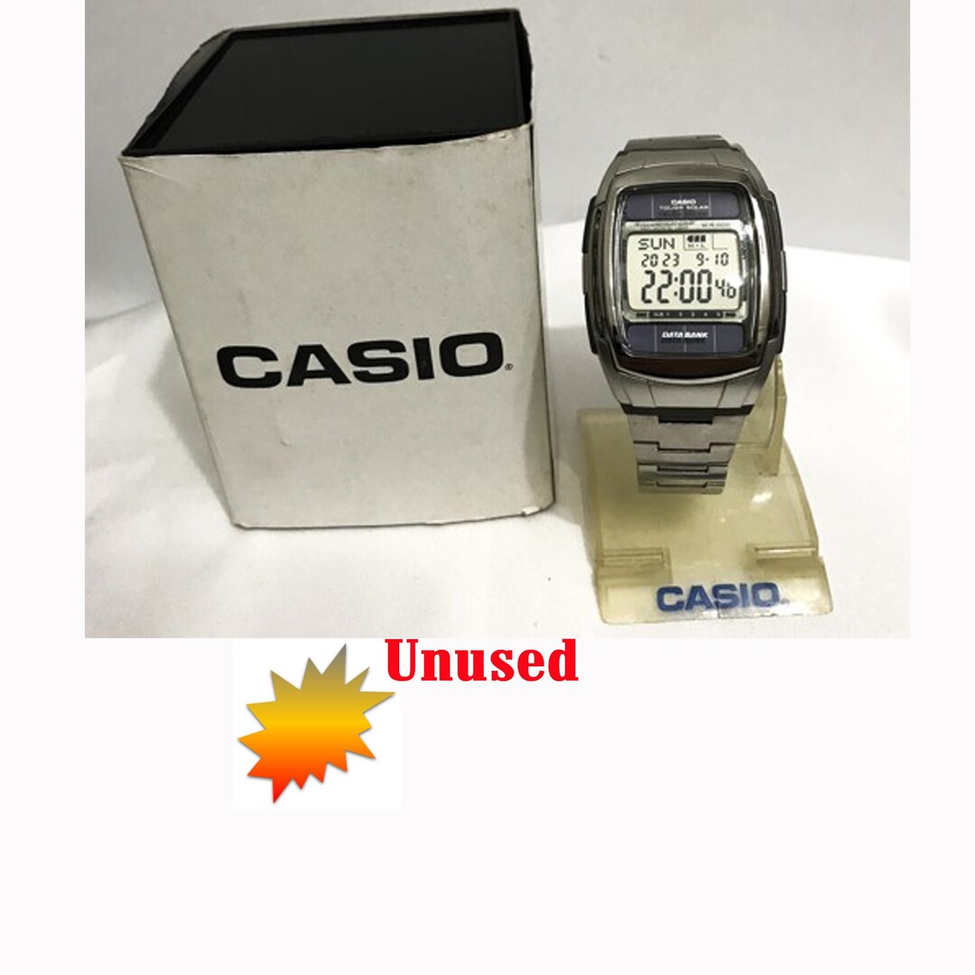 Unused Casio DB-E30 Databank/ Solar Men's Wristwatch/digital Gray Dial ...