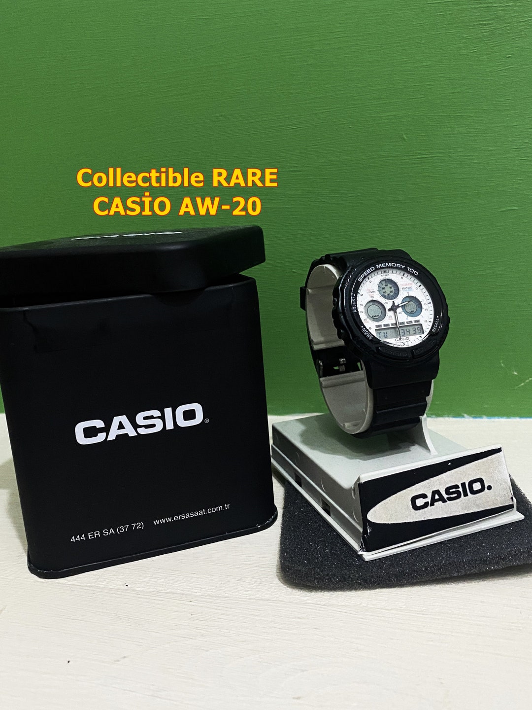Vintage Casio Aw-20/ Module 384 Speed Memory 100 Mens Watch ...