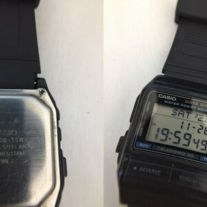 Vintage Rare CASIO Databank 50 DB-55W/ Very Good Condition / Very Good Strap/ Modüle: 675 ...