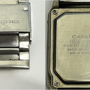 Casio A-200, Casio a 200, Japan, Divers Watch, Silver Color, G Shock ...