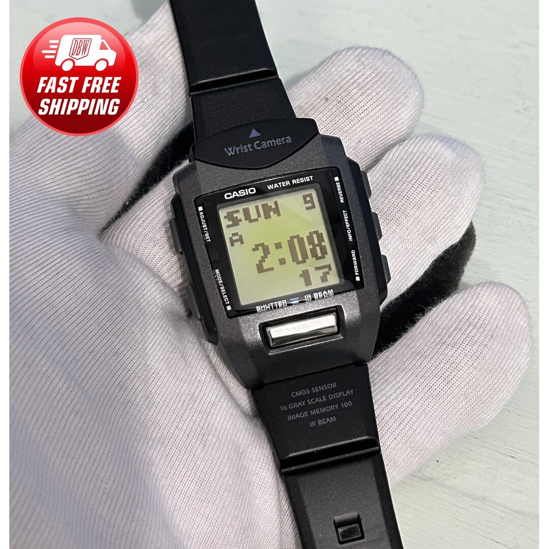 Rare Casio WQV-1 Wrist Camera Watch Module 2220/ Orginal Strap ...
