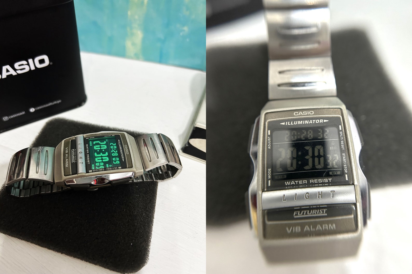 Casio A-220 Mod 1922/ Retro Casio /illuminator Vibrating Alarm/ Digital ...