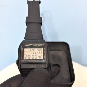 Vintage Rare CASIO Databank 50 DB-55W/ Very Good Condition / Very Good Strap/ Modüle: 675 ...
