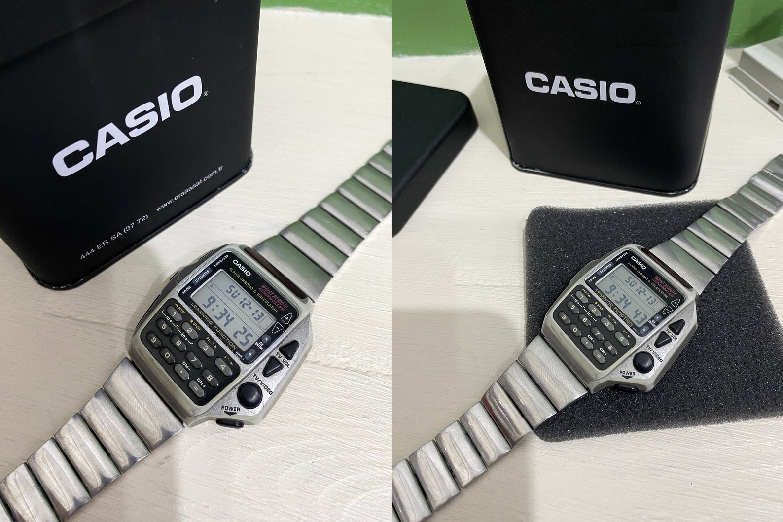 RETRO Casio CMD-40 Learning Tv Remote Control/ Modüle 1174 /steel Cord ...