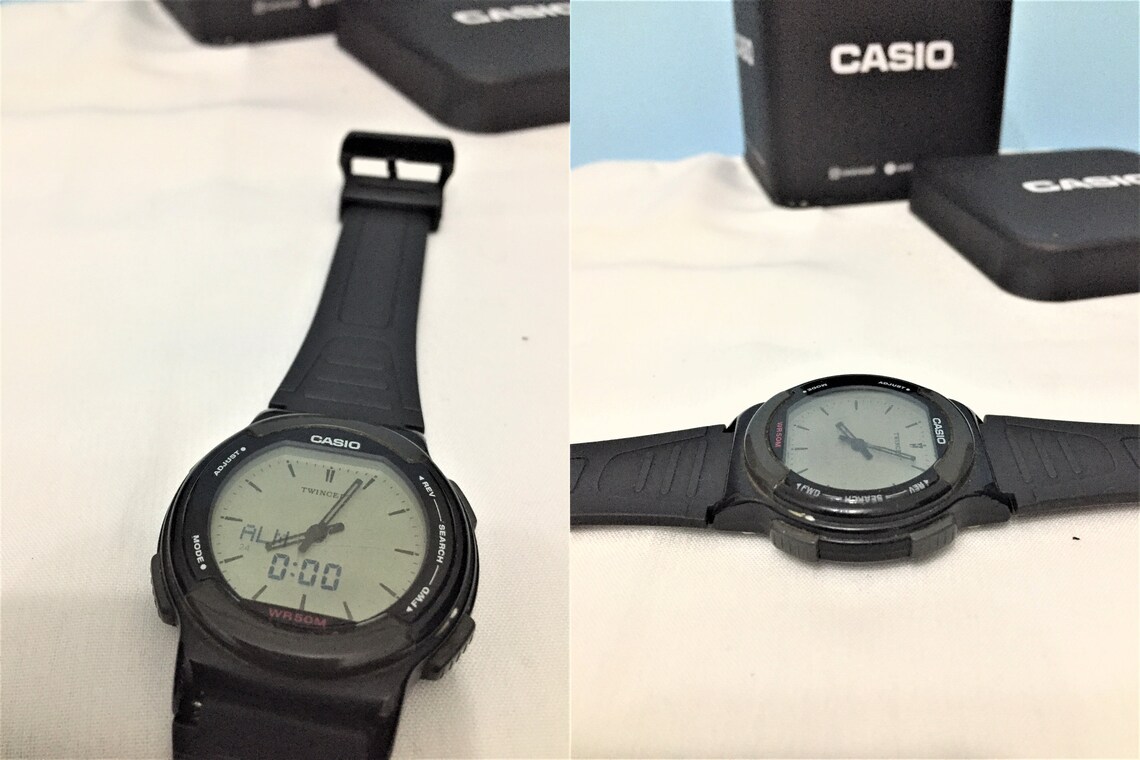 Vintage Casio Abx-53 Module 1326 Twincept/ Ana-digi Data Bank - Etsy