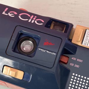 Vintage Le Clic Film Camera Flash Working Optique 38 Mm LENS Very Good ...