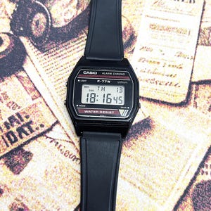 RARE Casio Quartz F-77W Digital Vintage Men’s Watch 1980s Very Good ...