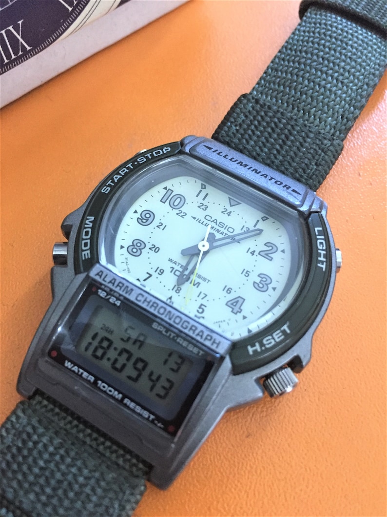 Wonderful Vintage Casio AW-61 1750 Watch Analog Digital / - Etsy