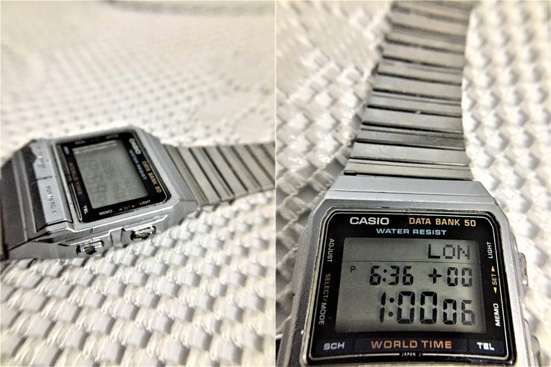 Db 520 Vintage Casio Data Bank Telememo 50 Watch Model 675 Etsy