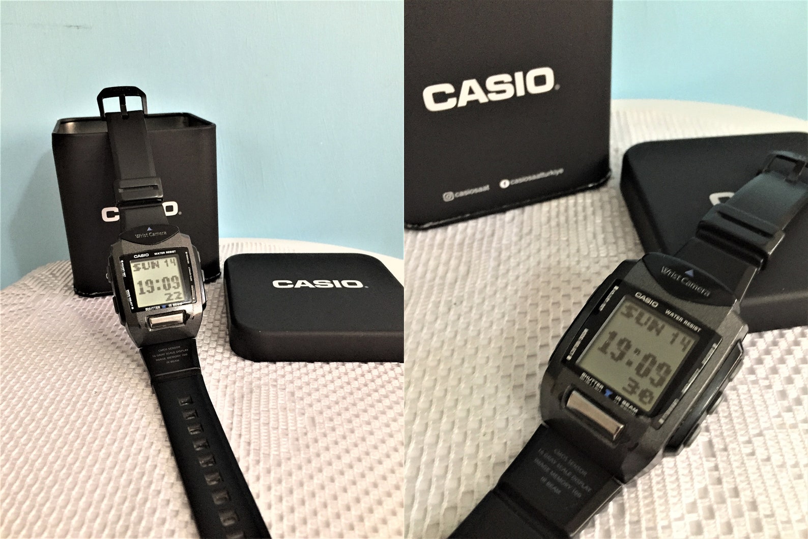 Rare Casio WQV-1 Wrist Camera Watch Module 2220/ Orginal Strap ...
