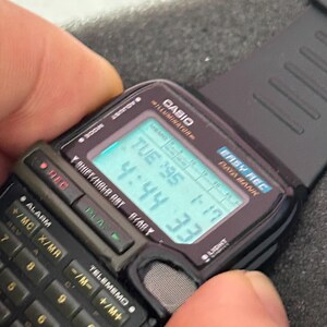 Vintage Casio DBC-V50 Easy Rec Data Bank Wrist Watch Telememo ...