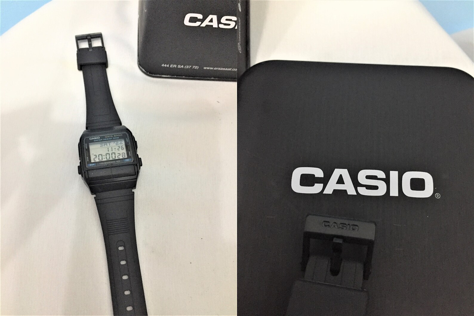 Vintage Rare CASIO Databank 50 DB-55W/ Very Good Condition / Very Good Strap/ Modüle: 675 ...
