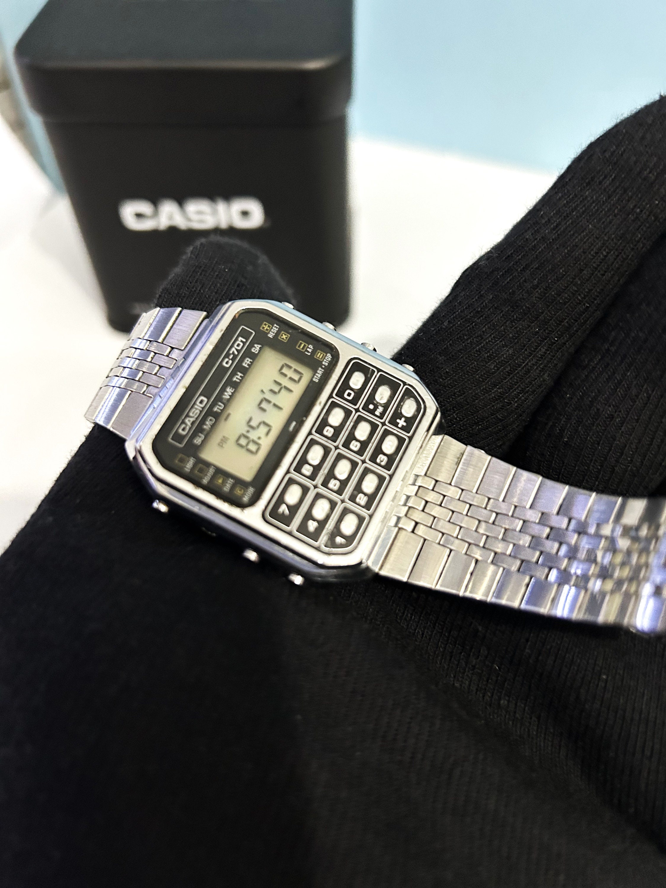 Retro Casio C-701/ Mens Watch Digital Quartz Casio Calculator Watch ...