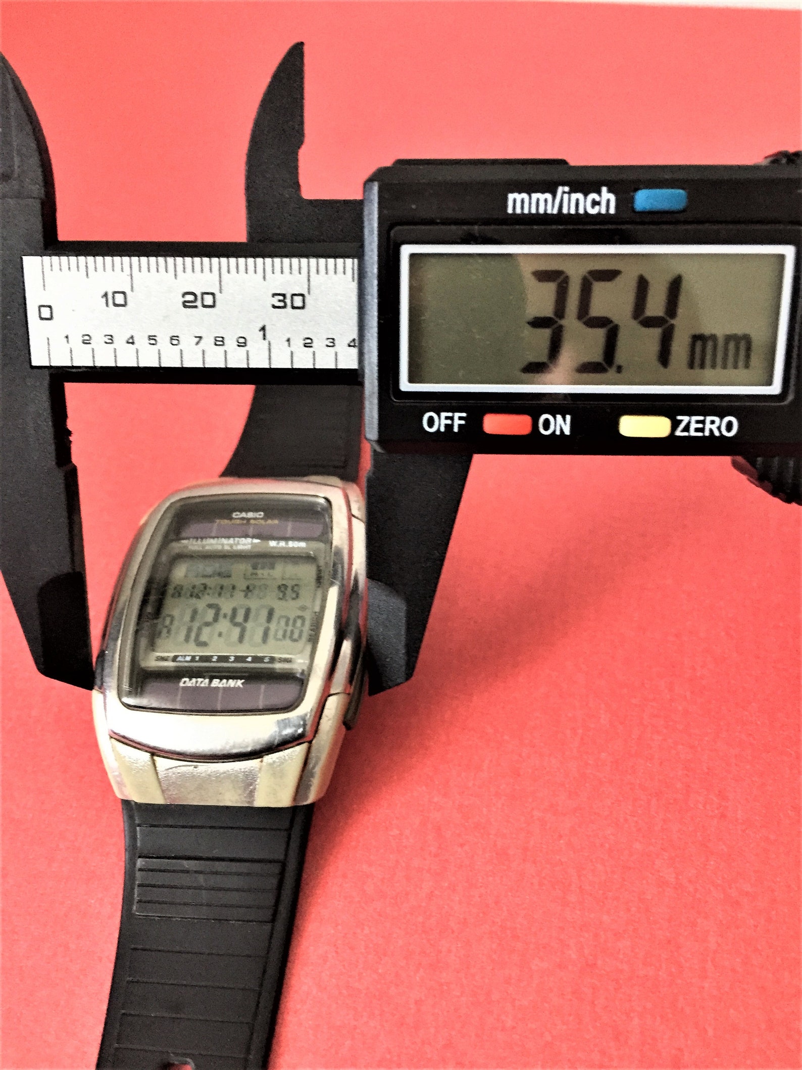 Vintage Casio DB-E30 Databank/ Solar Men's Wristwatch/digital Gray Dial ...