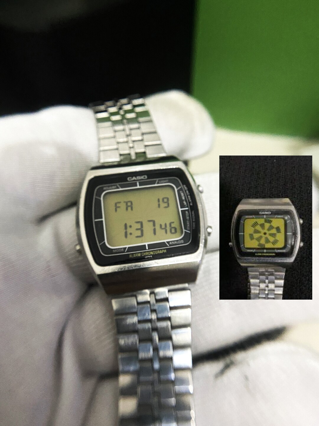 Very RARE Casio A203 Blue /thunder A 203 Watch Module 103 Vintage/ Very ...