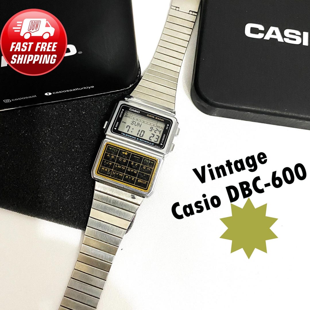 Vintage Casio DBC-600 Databank/ Calculator Mod563/ Rare and Very Good ...