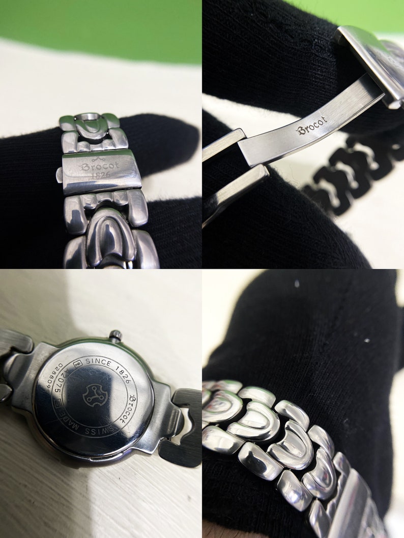 BROCOT Watch 1826 SAPPHIRE Swiss Mens Mint Slim QUARTZ / Very Good ...