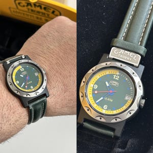 Unused CAMEL Trophy Watch, Swiss Made, Leather, Watch, Watch Strap ...
